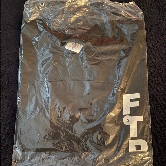 FTP | Shirts | Nwt Ftp Vertical Logo T Shirt Black | Poshmark